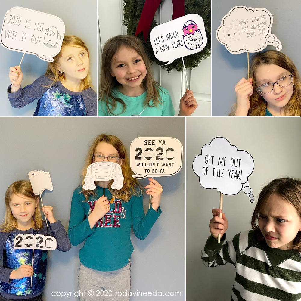 Funny 2020 Printable Photo Props – Today I need a…
